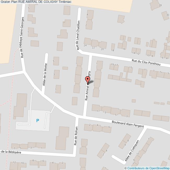 Rue AMIRAL DE COLIGNY Tinténiac