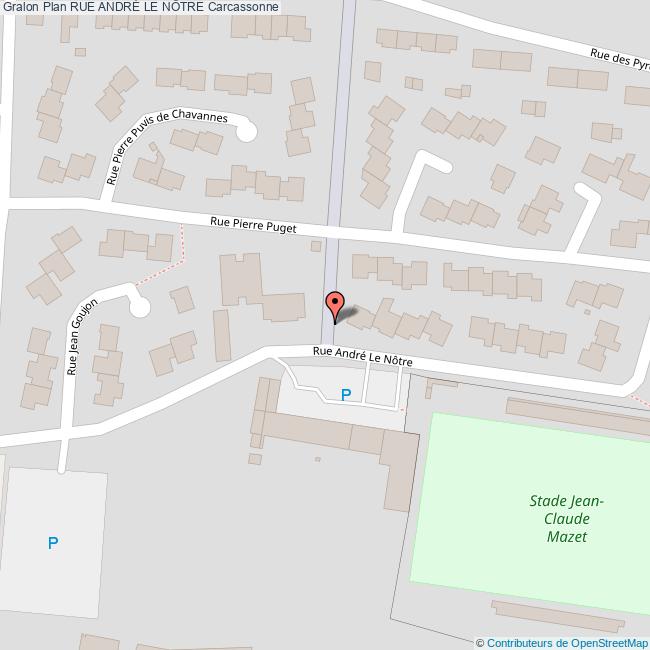 Rue ANDRÉ LE NÔTRE Carcassonne