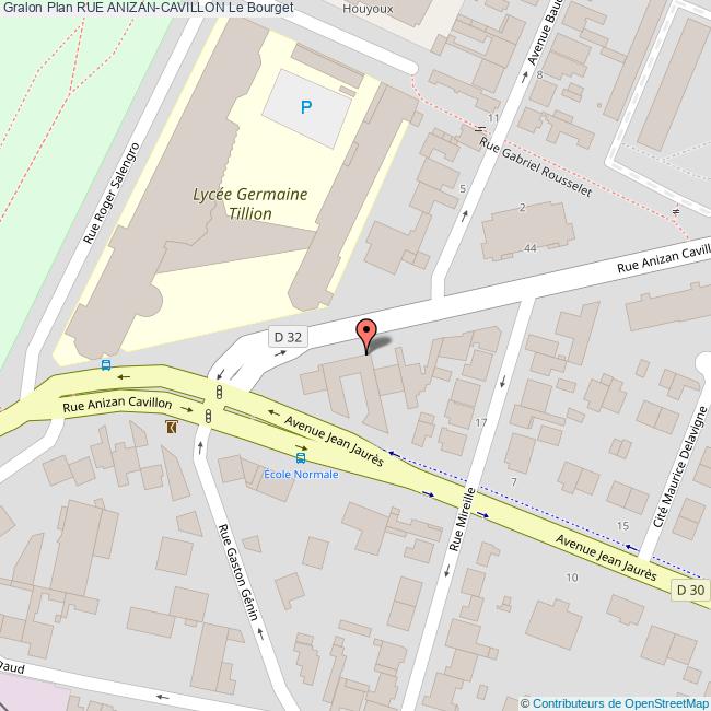 Rue ANIZAN-CAVILLON Le Bourget