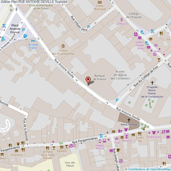 Rue ANTOINE DEVILLE Toulouse