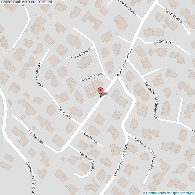 Rue ANTOINE SIMONI Le Beausset