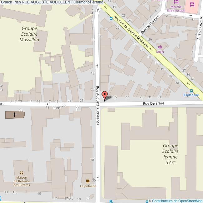 Rue AUGUSTE AUDOLLENT Clermont-Ferrand