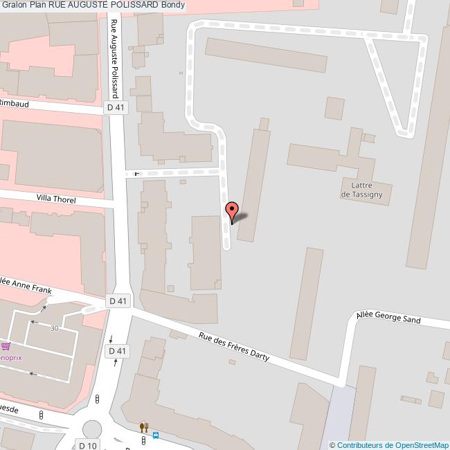 Rue AUGUSTE POLISSARD Bondy