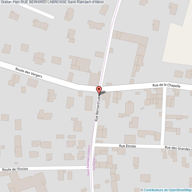 Rue BERNARD LABROSSE Saint-Rambert-d'Albon