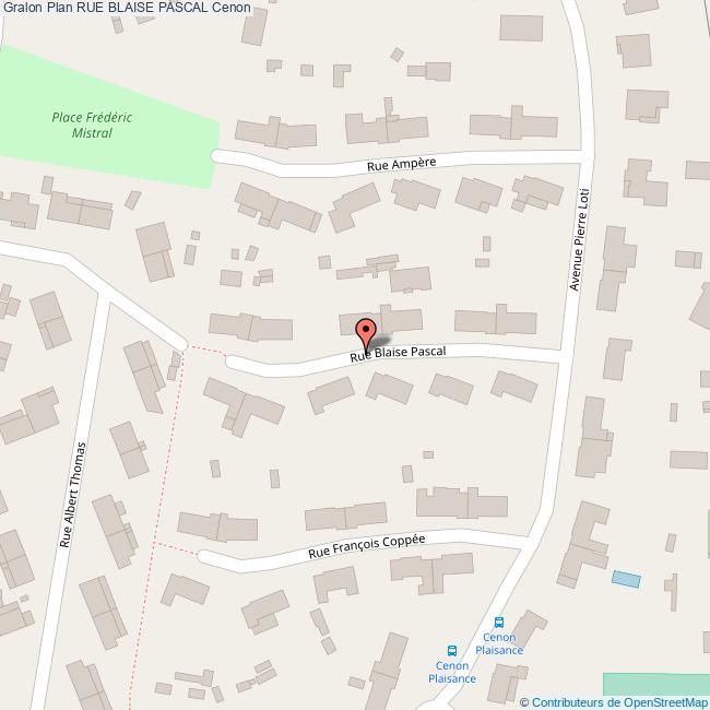 Rue BLAISE PASCAL Cenon