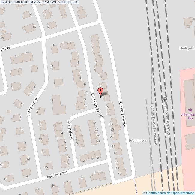 Rue BLAISE PASCAL Vendenheim