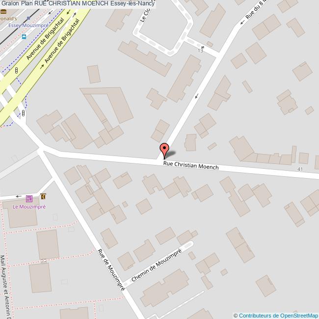 Rue CHRISTIAN MOENCH Essey-lès-Nancy