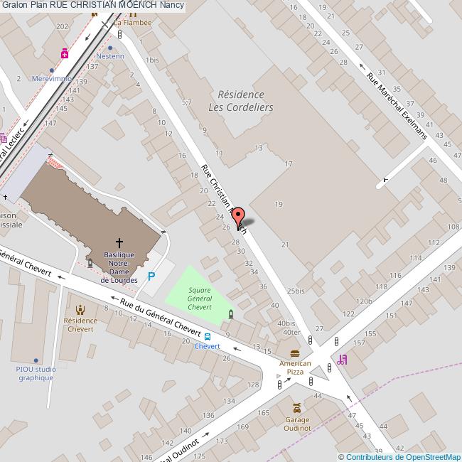 Rue CHRISTIAN MOENCH Nancy