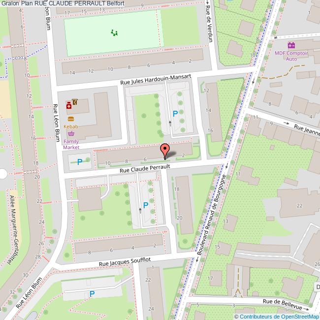 Rue CLAUDE PERRAULT Belfort