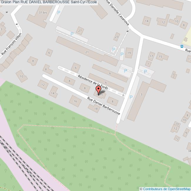 Rue DANIEL BARBEROUSSE Saint-Cyr-l'Ecole