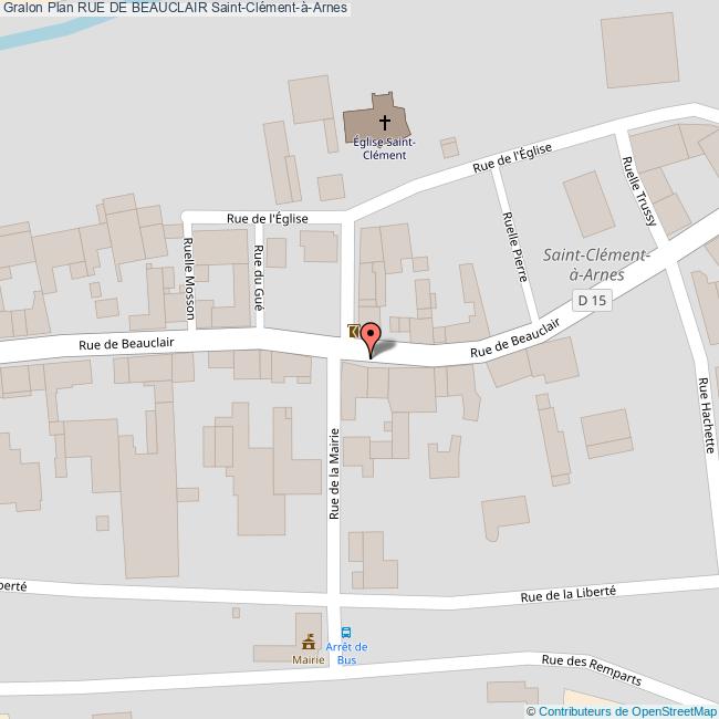 Rue de BEAUCLAIR Saint-Clément-à-Arnes