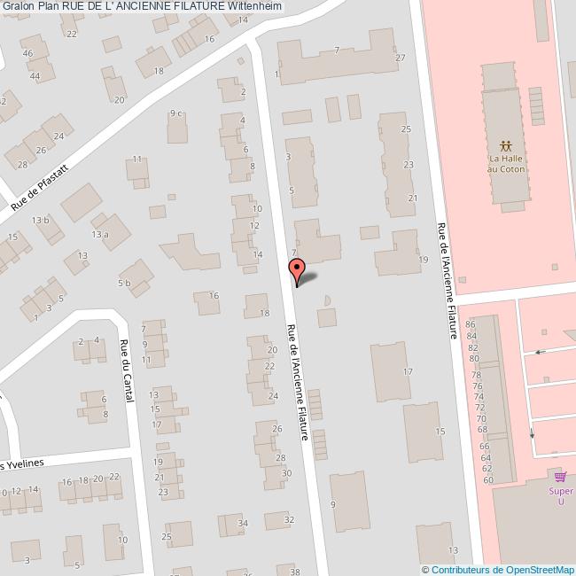 Rue de l' ANCIENNE FILATURE Wittenheim