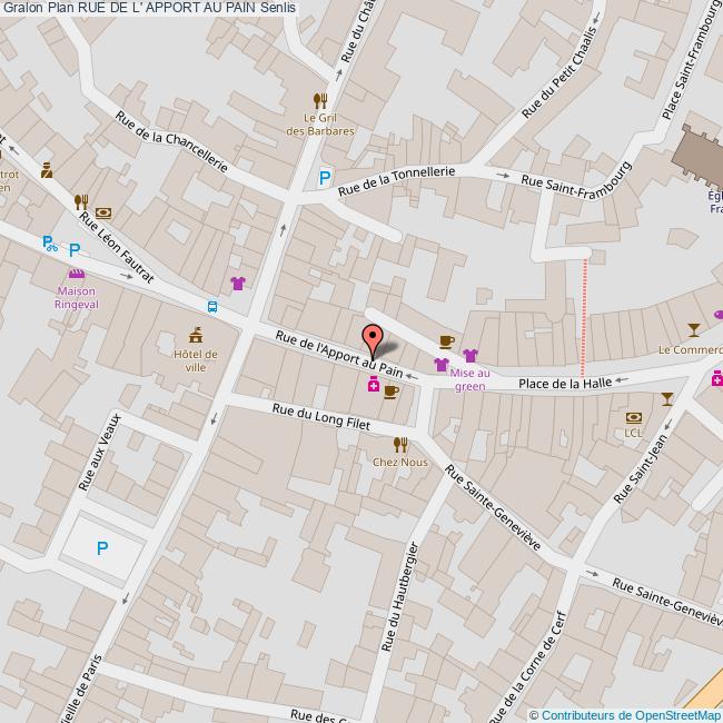 Rue de l' APPORT AU PAIN Senlis