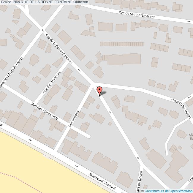 Rue de la BONNE FONTAINE Quiberon