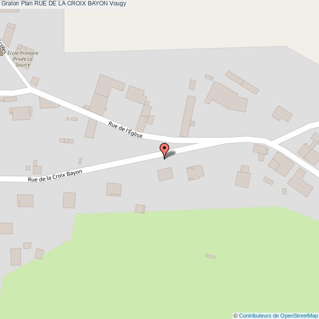 Rue de la CROIX BAYON Vougy