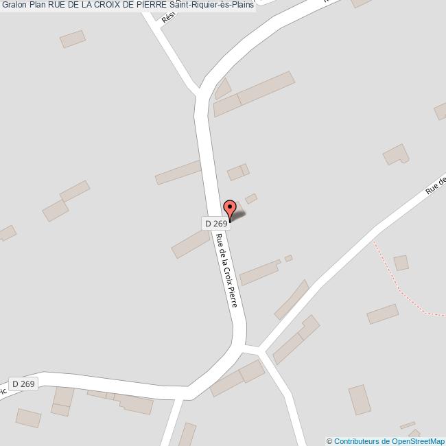 Rue de la CROIX DE PIERRE Saint-Riquier-ès-Plains