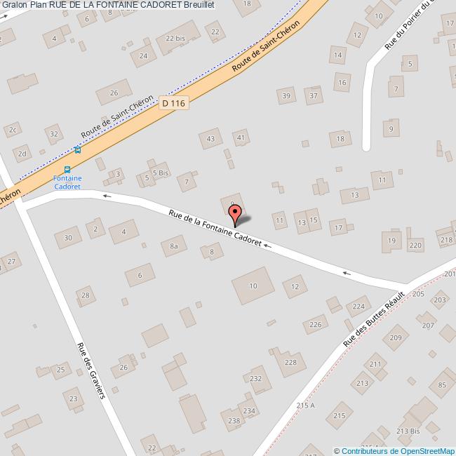 Rue de la FONTAINE CADORET Breuillet