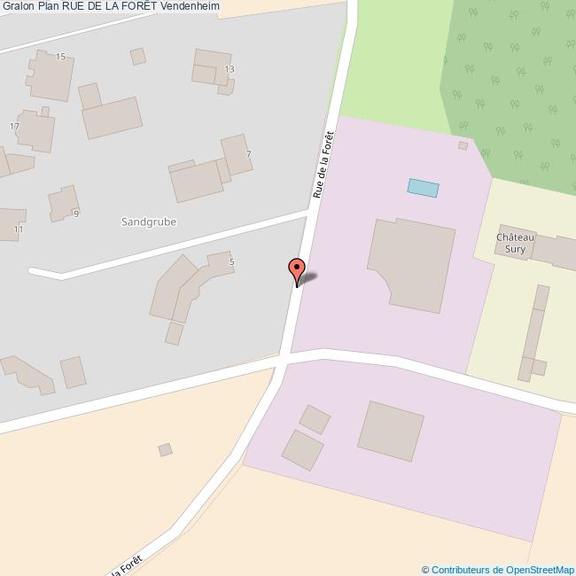 Rue de la FORÊT Vendenheim