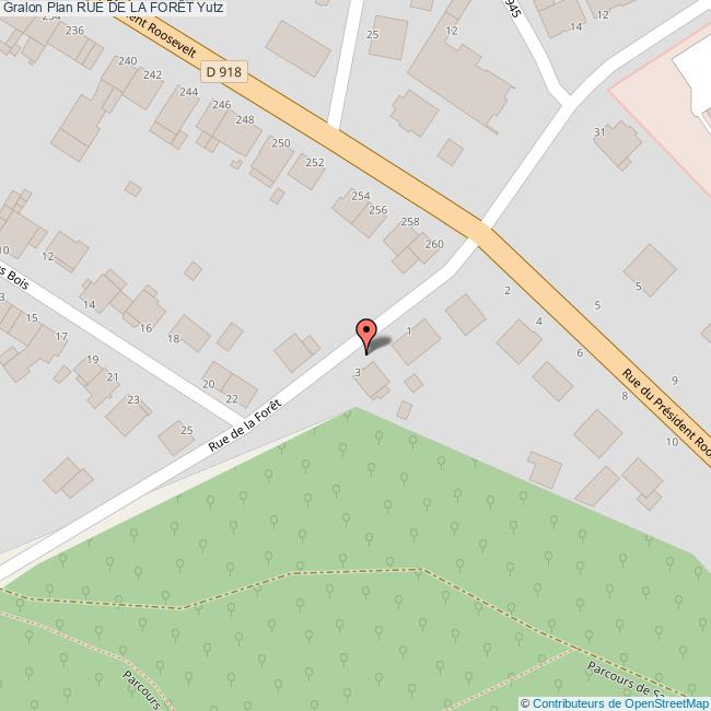 Rue de la FORÊT Yutz