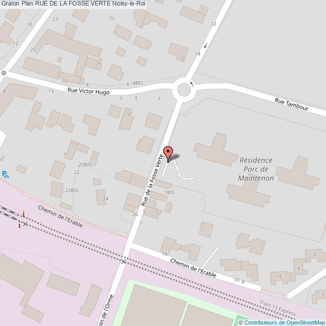 Rue de la FOSSE VERTE Noisy-le-Roi