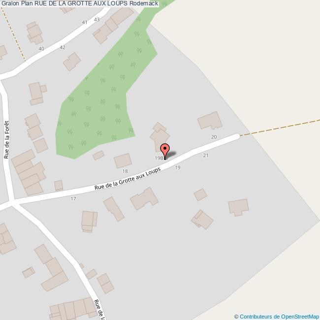 Rue de la GROTTE AUX LOUPS Rodemack