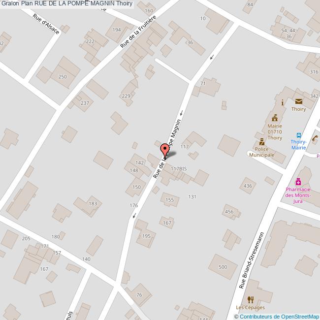 Rue de la POMPE MAGNIN Thoiry