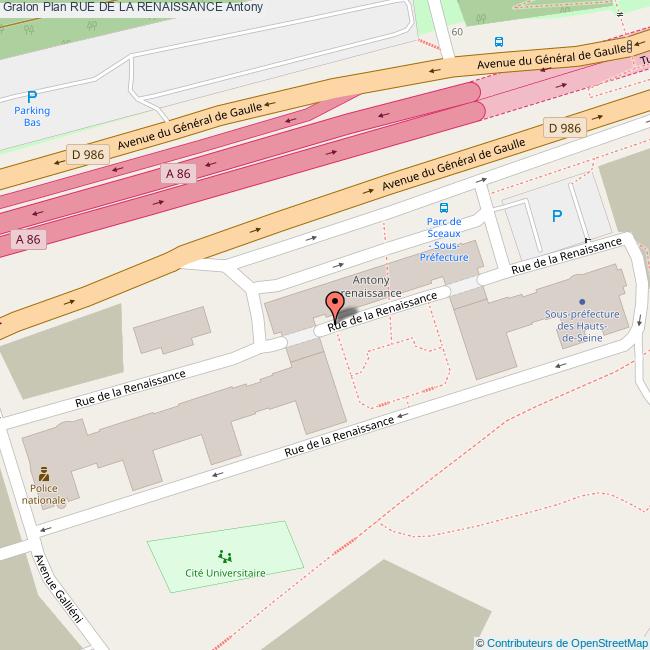 Rue de la RENAISSANCE Antony