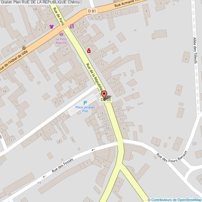 Rue de la RÉPUBLIQUE Chéroy