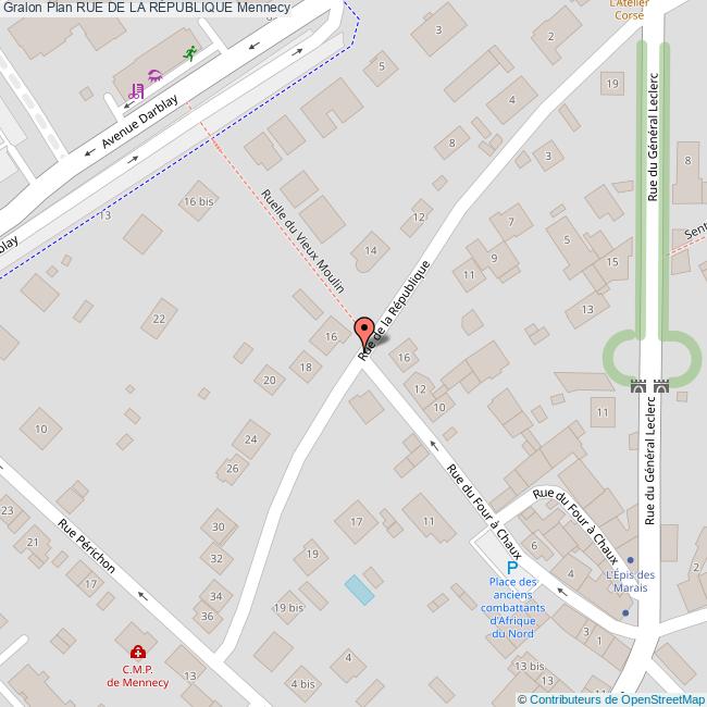 Rue de la RÉPUBLIQUE Mennecy