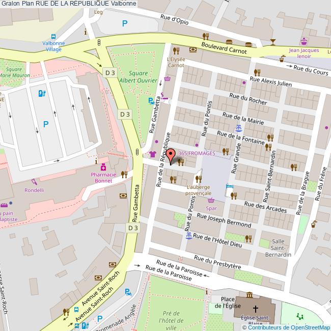 Rue de la RÉPUBLIQUE Valbonne