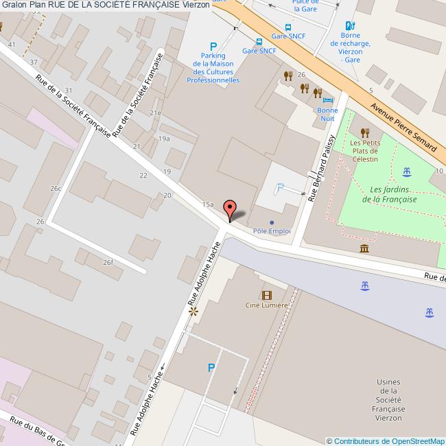 Rue de la SOCIÉTÉ FRANÇAISE Vierzon