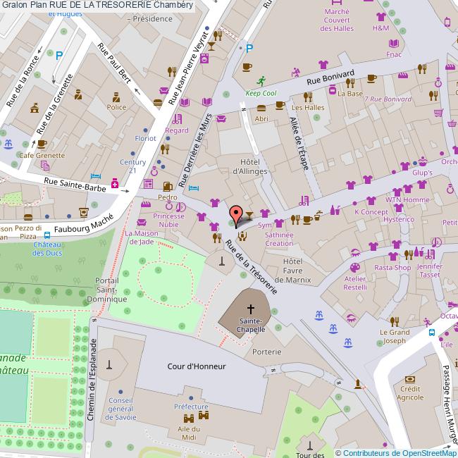 Rue de la TRÉSORERIE Chambéry