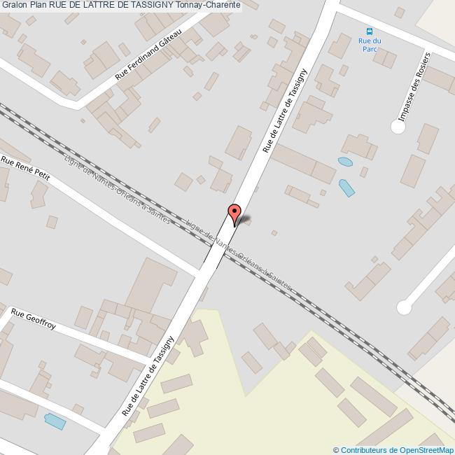 Rue DE LATTRE DE TASSIGNY Tonnay-Charente