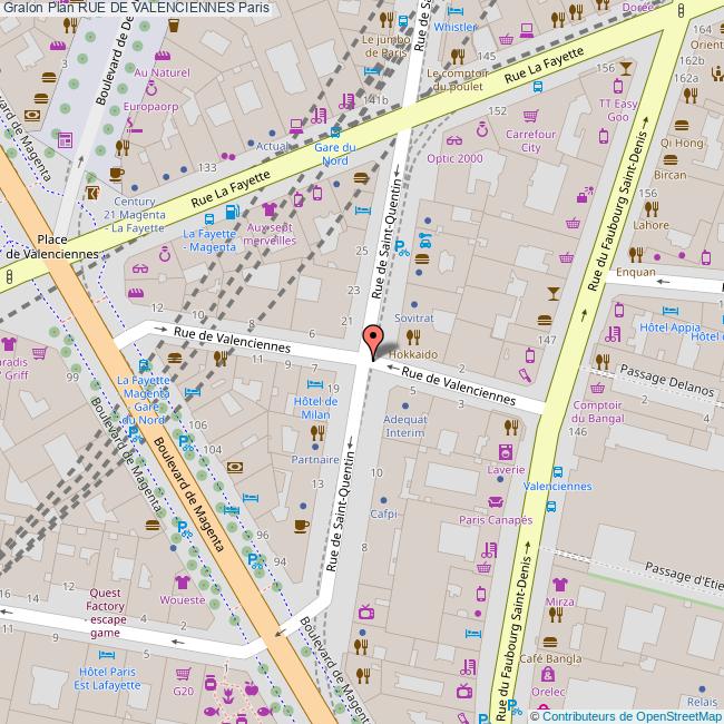 Rue de VALENCIENNES Paris