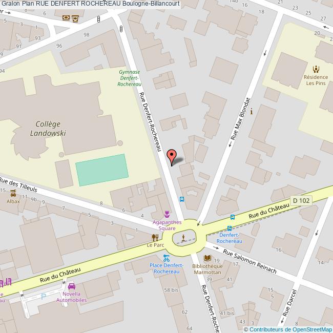 Rue DENFERT ROCHEREAU Boulogne-Billancourt