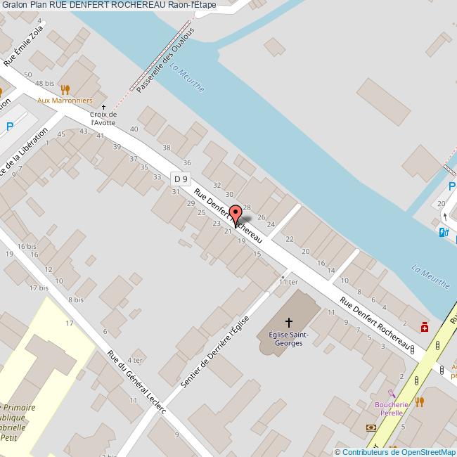 Rue DENFERT ROCHEREAU Raon-l'Etape