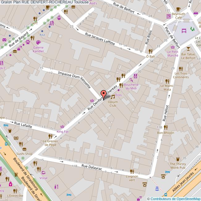 Rue DENFERT-ROCHEREAU Toulouse