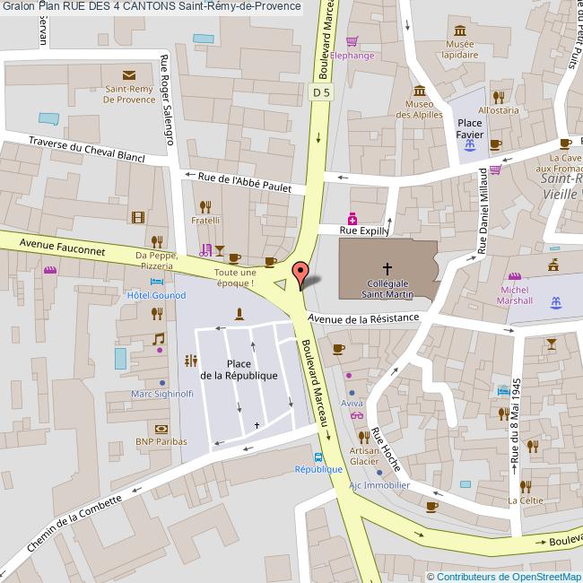 Rue des 4 CANTONS Saint-Rémy-de-Provence