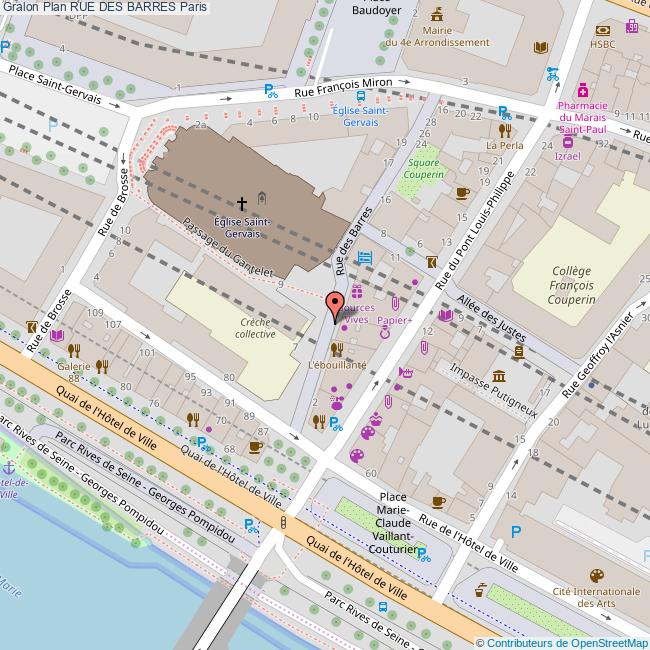 Rue des BARRES Paris