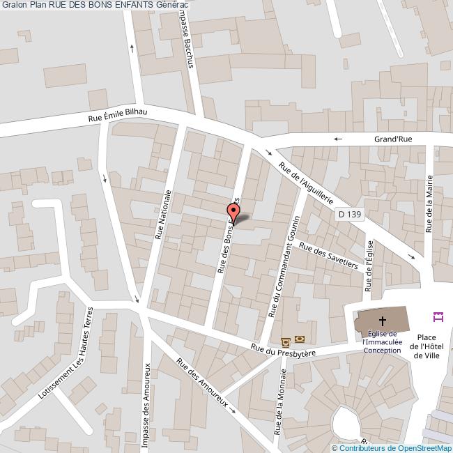Rue des BONS ENFANTS Générac