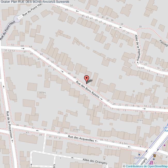 Rue des BONS-RAISINS Suresnes