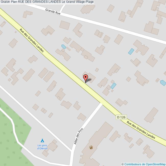 Rue des GRANDES LANDES Le Grand-Village-Plage