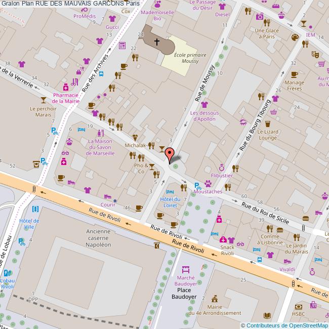 Rue des MAUVAIS GARCONS Paris