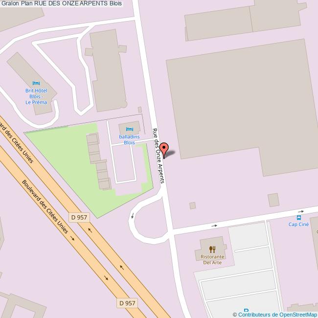 Rue des ONZE ARPENTS Blois