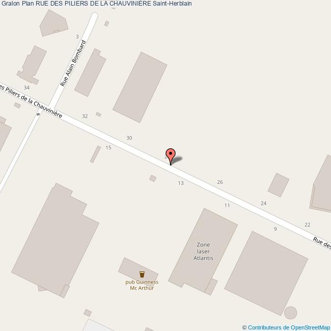 Rue des PILIERS DE LA CHAUVINIÈRE Saint-Herblain