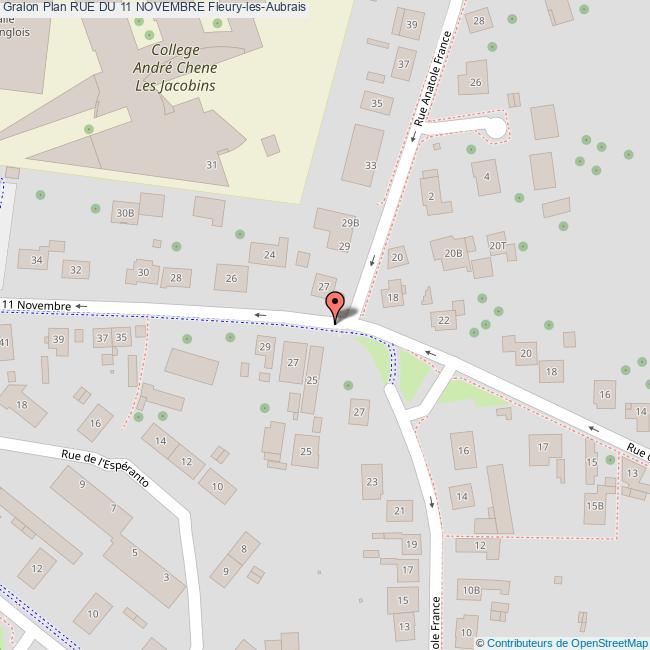 Rue du 11 NOVEMBRE Fleury-les-Aubrais
