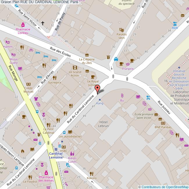 Rue du CARDINAL LEMOINE Paris