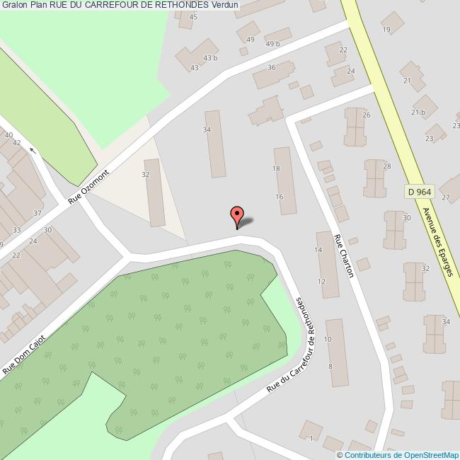 Rue du CARREFOUR DE RETHONDES Verdun