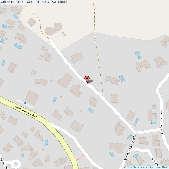 Rue du CHÂTEAU D'EAU Roujan