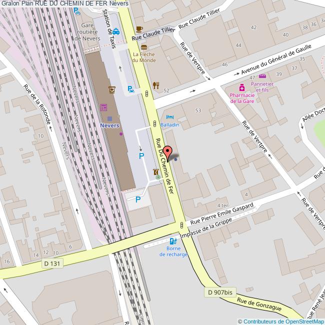 Rue du CHEMIN DE FER Nevers